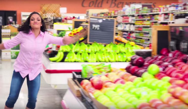 Supermarket Sing Scene Recreated By Laurie Hernandez